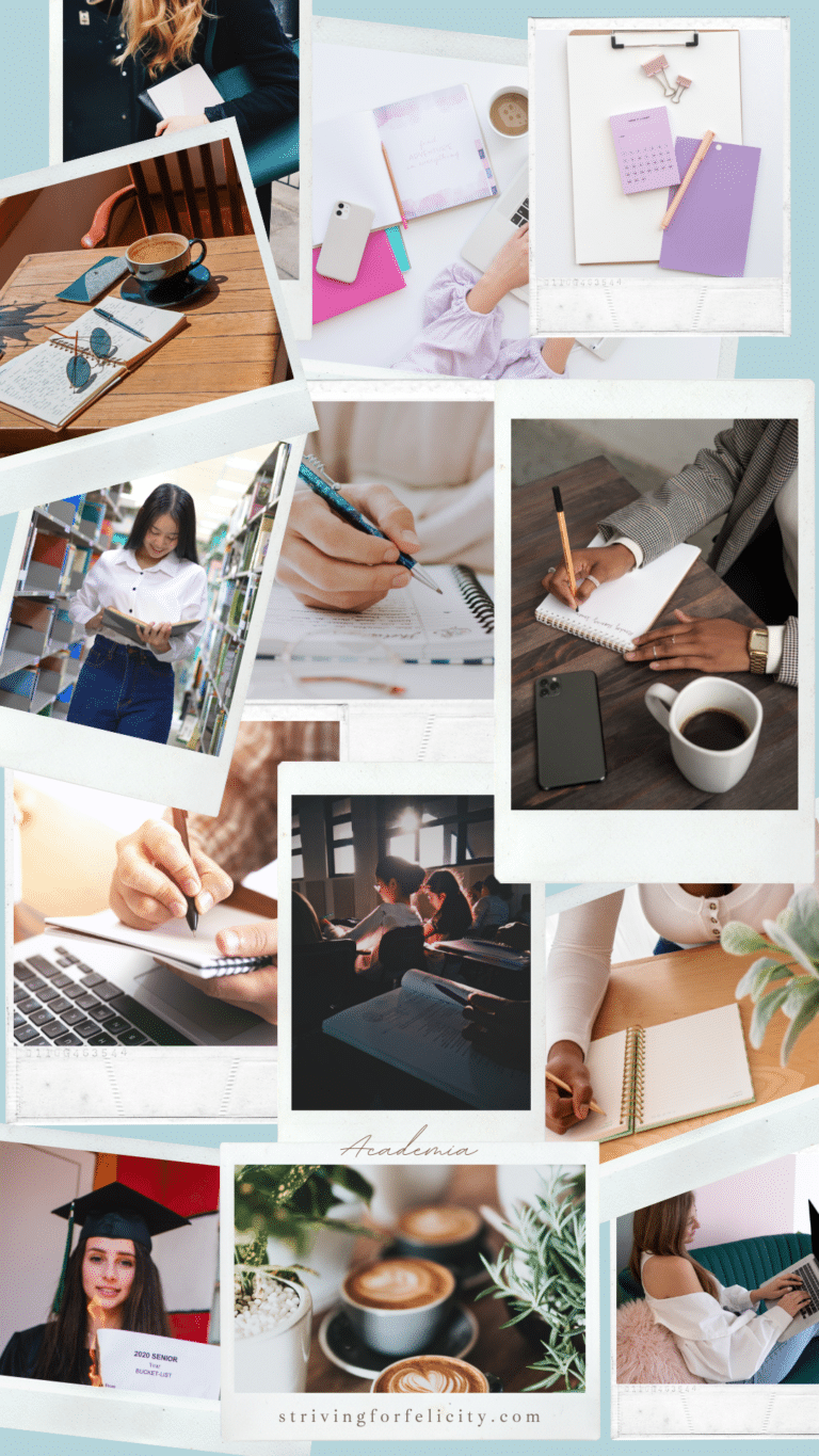 Study Motivation Backgrounds & Study Vibe Mood Boards