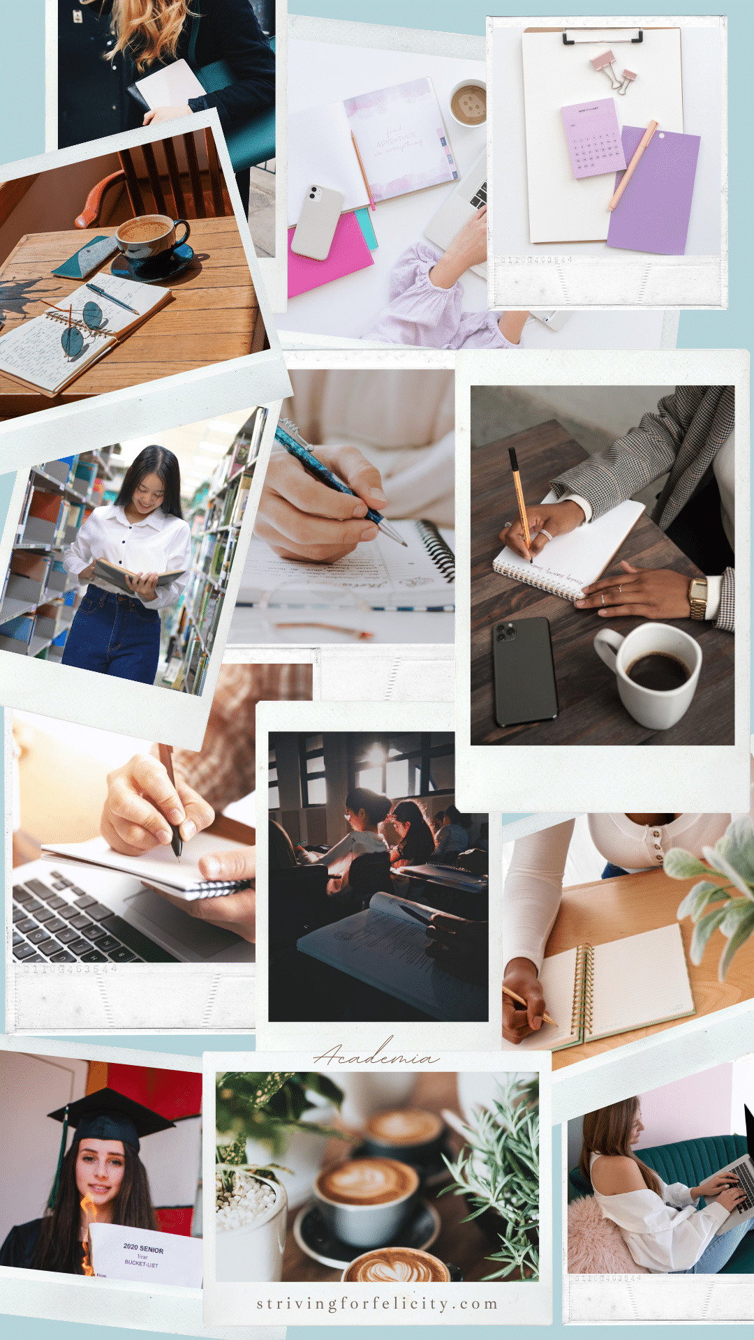 Study Motivation Backgrounds & Study Vibe Mood Boards